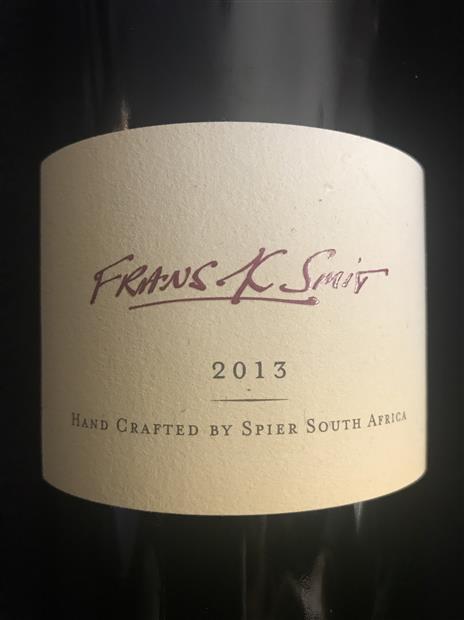 2013 Spier Frans K Smit, South Africa, Coastal Region, Stellenbosch ...