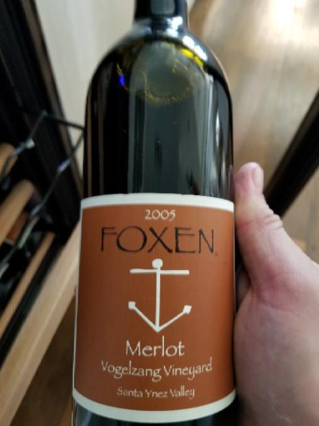 2005 Foxen Merlot 7200 Vogelzang Vineyard, USA, California, Central ...