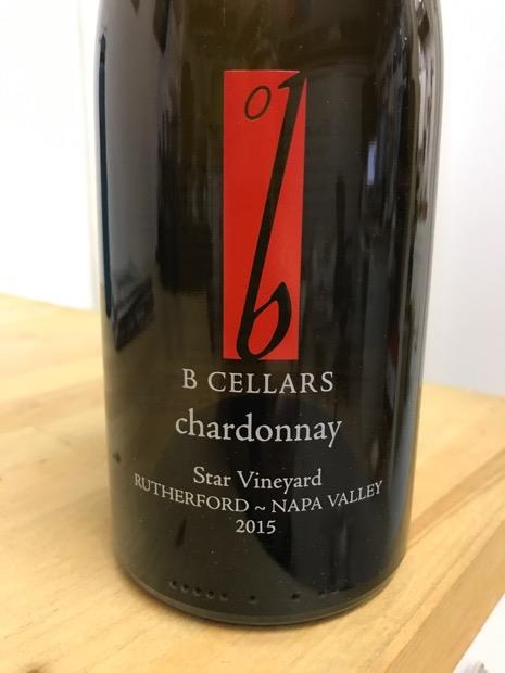 2015 B Cellars Chardonnay Star Vineyard, USA, California, Napa Valley ...