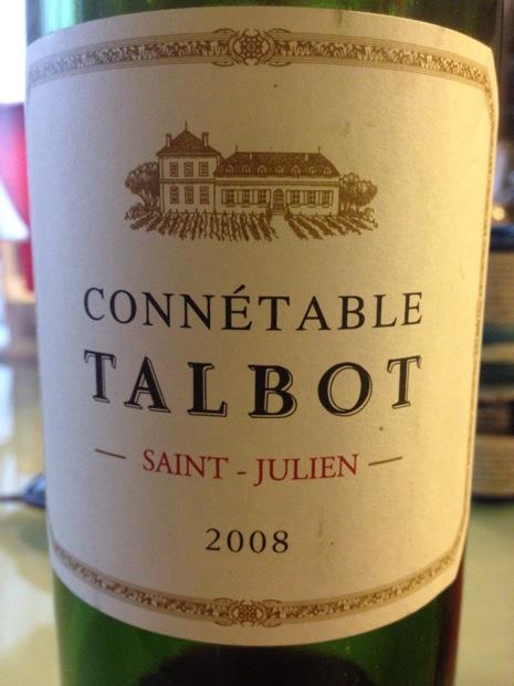 2008 Château Talbot Connétable de Talbot, France, Bordeaux, Médoc, St ...