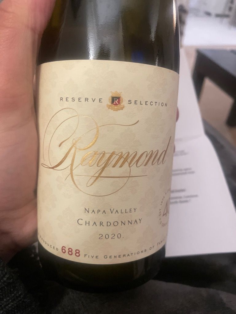 2020 Raymond Chardonnay Generations, USA, California, Napa Valley ...