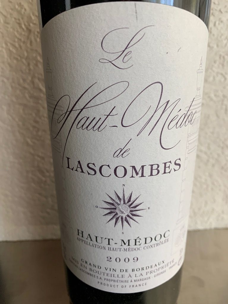 2009 Château Lascombes Le Haut Médoc de Lascombes, France, Bordeaux ...
