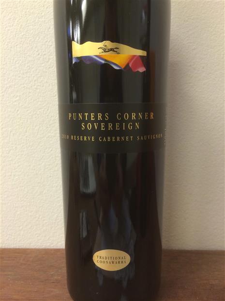 2010 Punters Corner Cabernet Sauvignon Reserve Sovereign, Australia ...