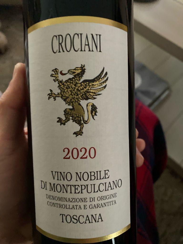 2020 Crociani Vino Nobile di Montepulciano, Italy, Tuscany ...