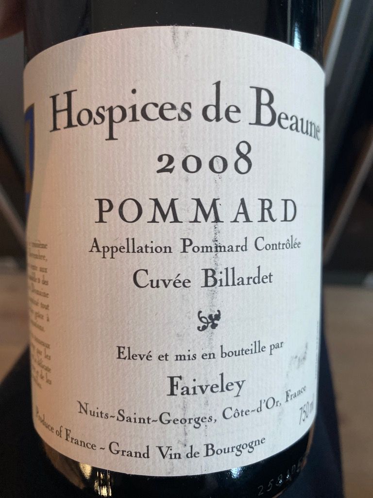 2017 Hospices de Beaune Pommard Cuvée Billardet Faiveley, France ...