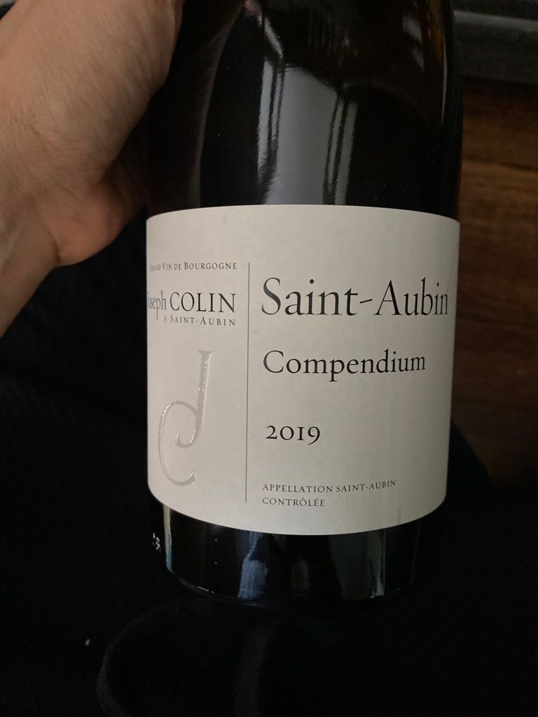 2019 Joseph Colin Saint-Aubin Compendium, France, Burgundy, Côte de ...