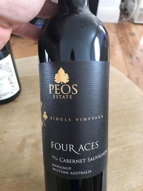 2018 Peos Estate Cabernet Sauvignon Four Aces, Australia, Western ...