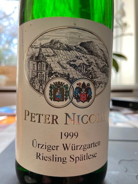 1999 Peter Nicolay Ürziger Würzgarten Riesling Spätlese, Germany, Mosel ...