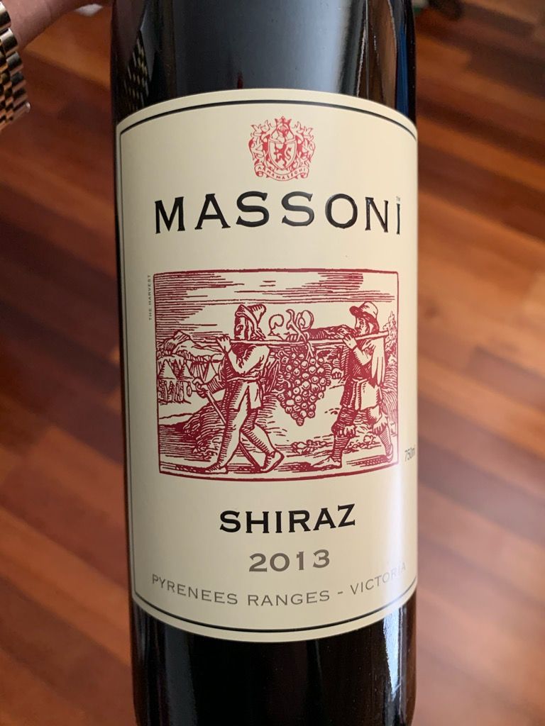 2013 Massoni Shiraz, Australia, Victoria, Western Victoria, Pyrenees ...