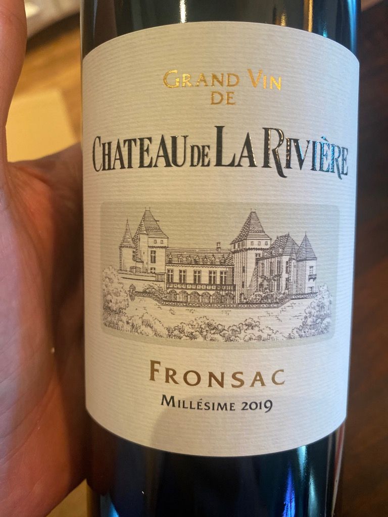 2019 Château de la Rivière, France, Bordeaux, Libournais, Fronsac ...
