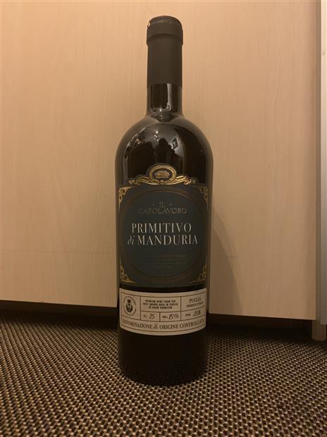 2016 Il Capolavoro Primitivo di Manduria, Italy, Puglia, Primitivo di ...