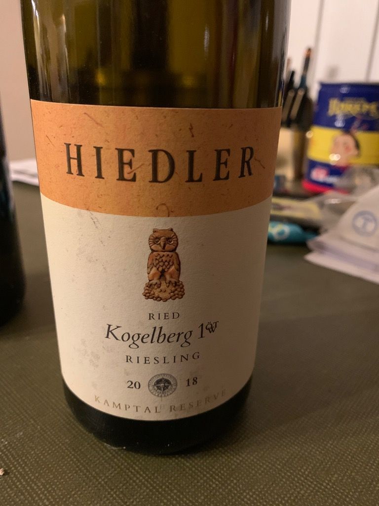 2020 Hiedler Riesling 1ÖTW Reserve Kogelberg, Austria, Niederösterreich ...