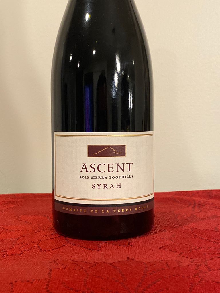 2013 Domaine de la Terre Rouge Syrah Ascent, USA, California, Sierra ...