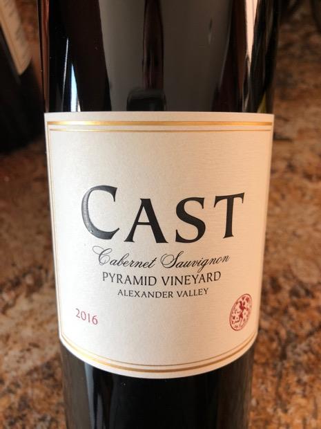 2016 Cast Wines Cabernet Sauvignon Pyramid Vineyard, USA, California ...