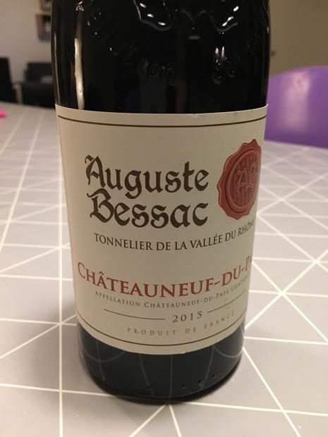 2015 Auguste Bessac Châteauneuf-du-Pape, France, Rhône, Southern Rhône ...