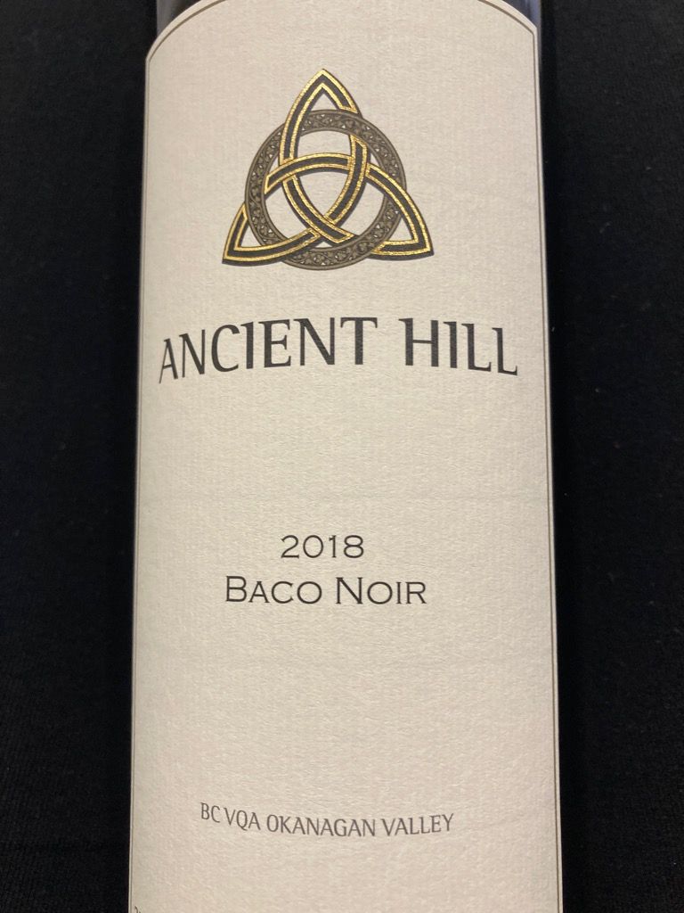 2019 Ancient Hill Baco Noir, Canada, British Columbia, Okanagan Valley ...