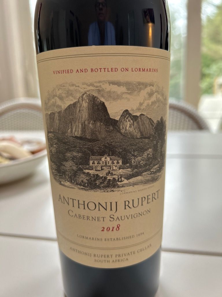 2018 Anthonij Rupert Cabernet Franc, South Africa, Coastal Region, Franschhoek Valley ...