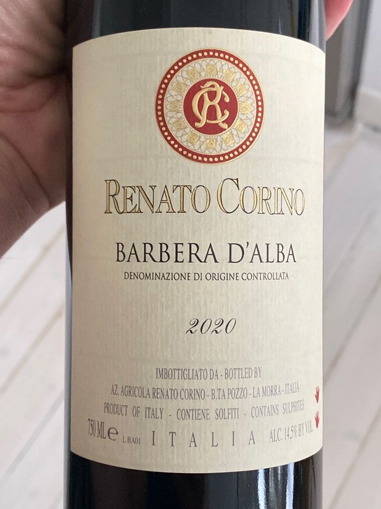 2020 Renato Corino Barbera d'Alba Vigna Pozzo, Italy, Piedmont, Alba ...