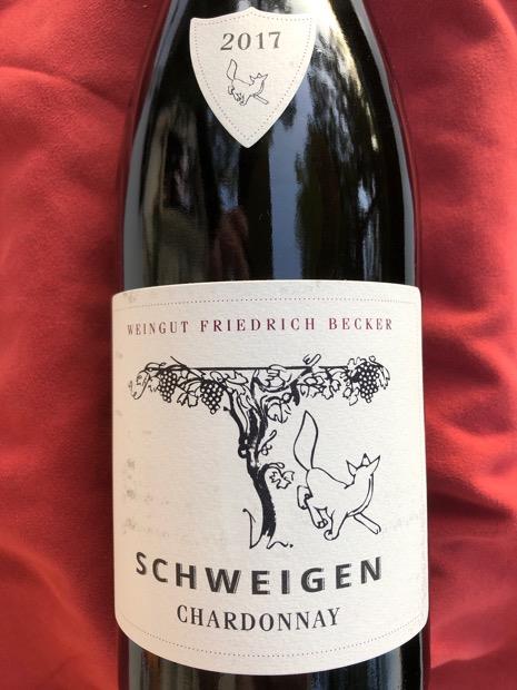 2017 Friedrich Becker Chardonnay Schweigen, Germany, Pfalz - CellarTracker