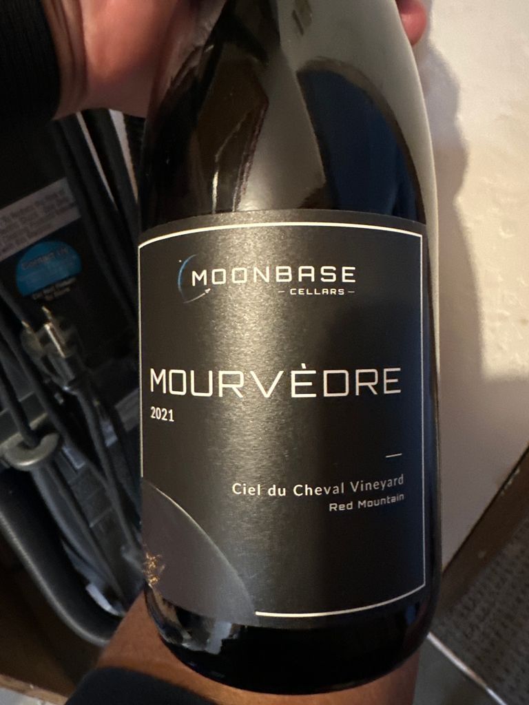 2021 Moonbase Cellars Mourvèdre Ciel du Cheval Vineyard, USA ...