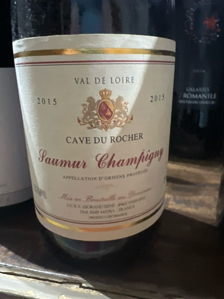 2015 Domaine de La Cave Du Rocher Saumur-Champigny, France, Loire ...