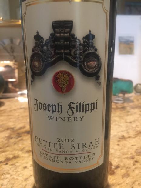2011 Joseph Filippi Petite Sirah Hippard Ranch, USA, California, South ...