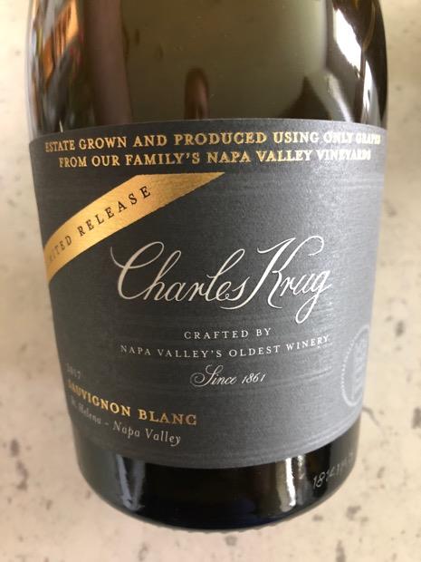 2017 Charles Krug Winery (Peter Mondavi Family) Sauvignon Blanc Limited ...