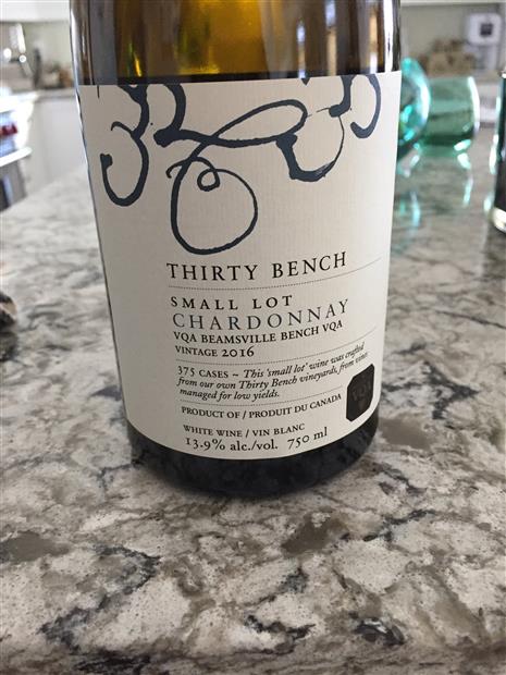 2010 Thirty Bench Chardonnay Small Lot, Canada, Ontario, Niagara ...