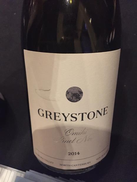 2015 Greystone / Grey's Peak Pinot Noir Omihi, New Zealand, South ...
