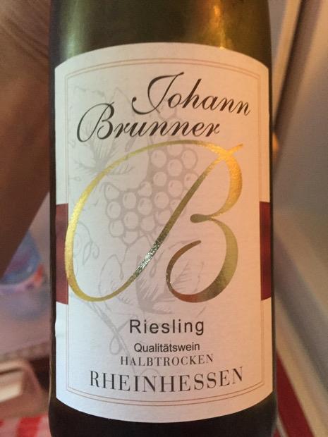 2011 Johann Brunner Riesling Halbtrocken Qualitatswein, Germany ...