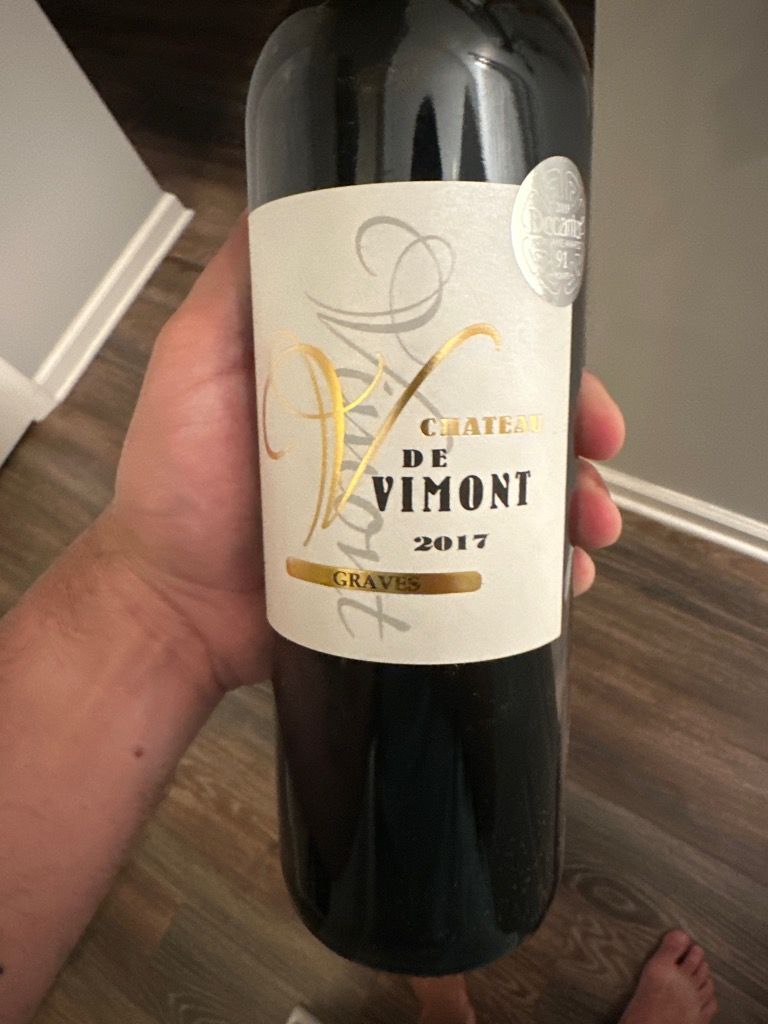 2017 Château de Vimont, France, Bordeaux, Graves - CellarTracker