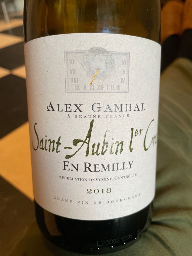 2018 Maison Alex Gambal Saint-Aubin 1er Cru En Remilly Blanc, France ...