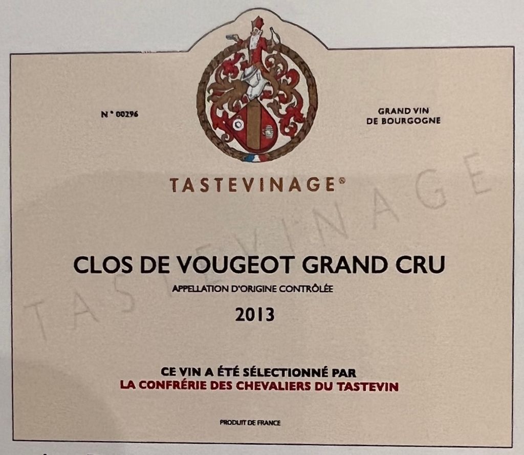 1947 Confrèrie des Chevaliers du Tastevin Clos Vougeot, France ...