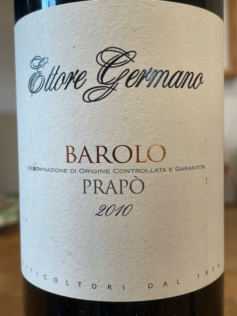 2010 Germano Ettore Barolo Prapò, Italy, Piedmont, Langhe, Barolo ...