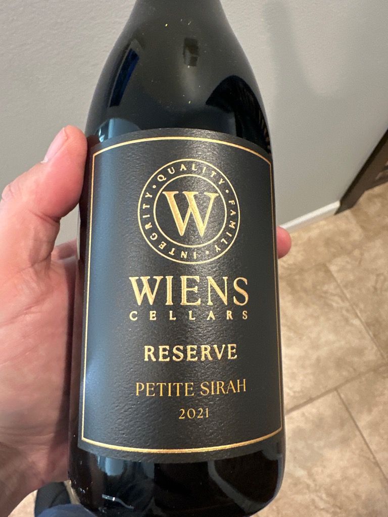 2021 Wiens Family Cellars Petite Sirah Reserve Petite Sirah, USA ...