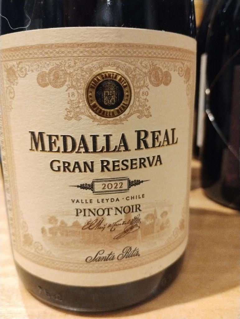 2022 Viña Santa Rita Pinot Noir Medalla Real Gran Reserva, Chile, San ...