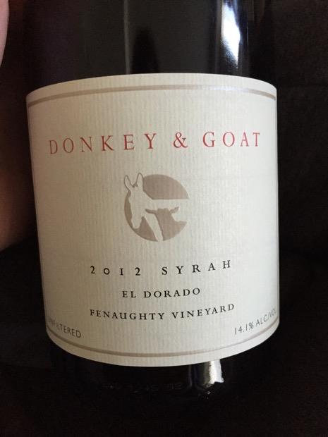 2012 Donkey and Goat Syrah Fenaughty Vineyard, USA, California, Sierra ...
