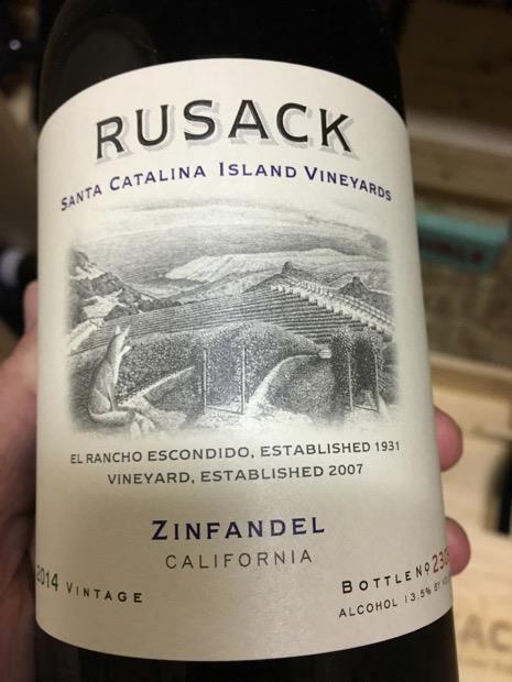 2014 Rusack Zinfandel Santa Catalina Island Vineyards, USA, California ...