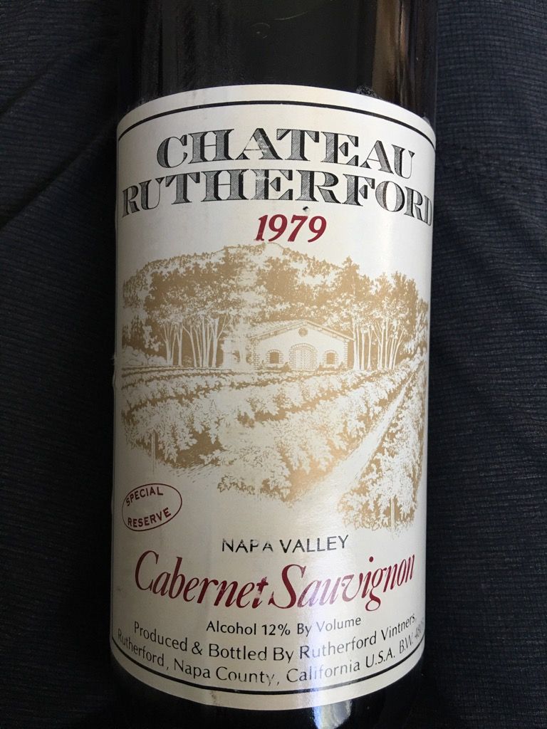 1978 Chateau Rutherford Cabernet Sauvignon Rutherford, USA, California ...