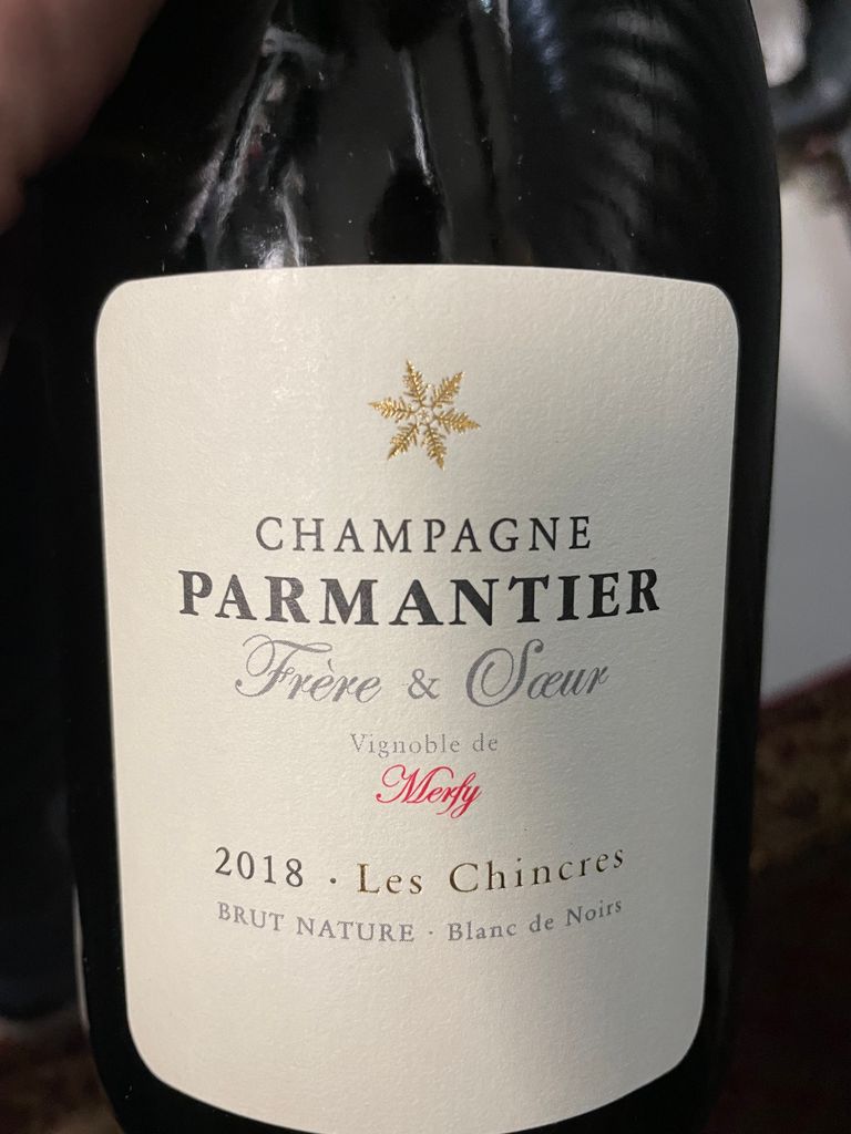 2019 Parmantier Champagne Brut Nature Les Chincres, France, Champagne ...