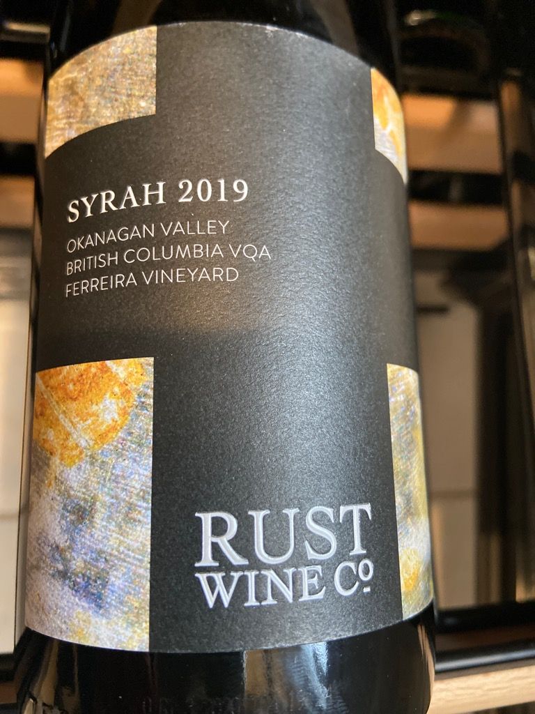 2019 Rust Wine Co Syrah Ferreira Vineyard, Canada, British Columbia ...