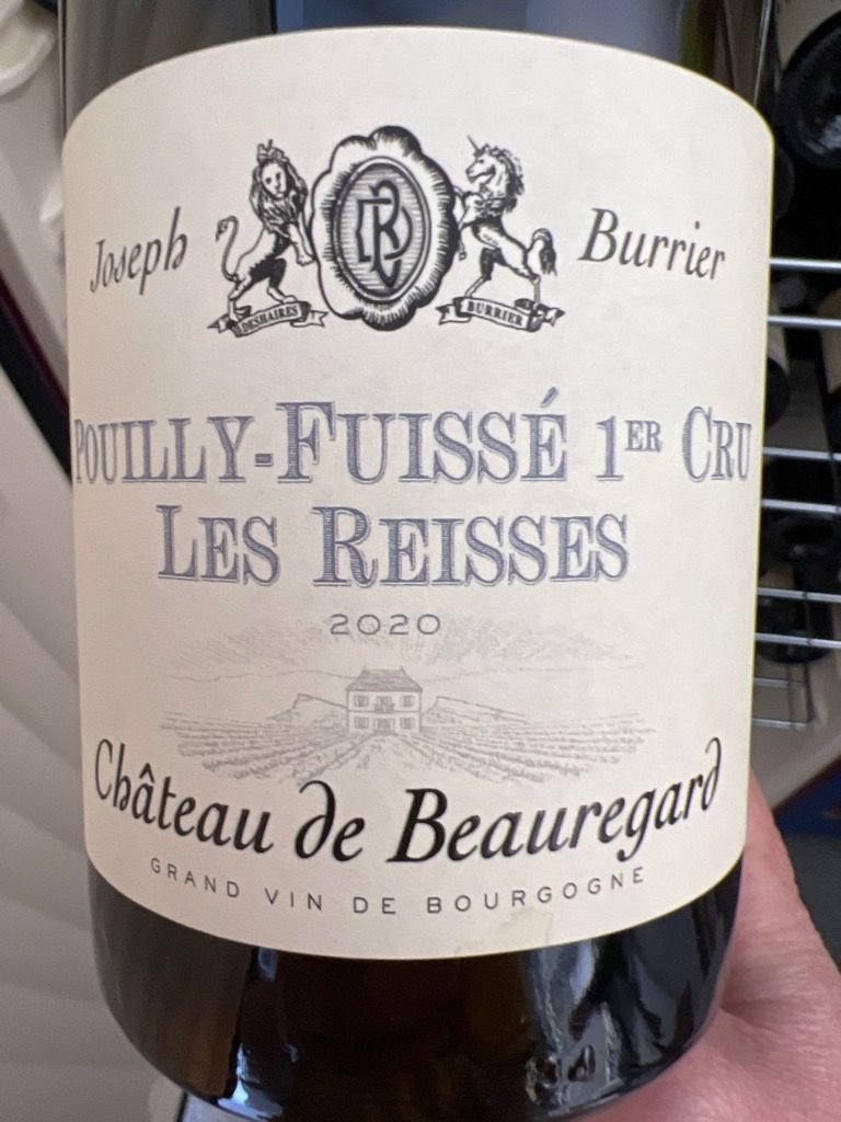 2021 Château de Beauregard (Joseph Burrier) Pouilly-Fuissé Premier Cru ...