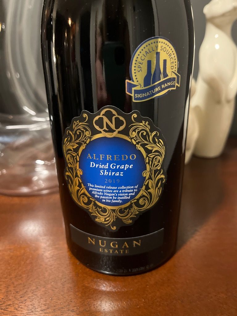 2019 Nugan Estate Alfredo Dried Grape Shiraz, Australia, South Eastern ...