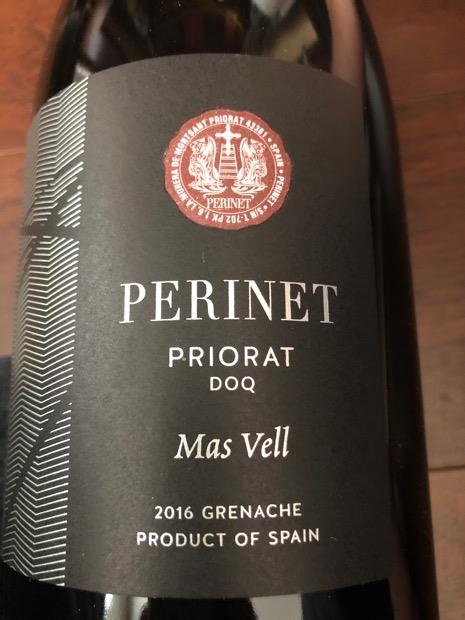 2016 Perinet Garnacha Priorat Mas Vell, Spain, Catalunya, Priorat ...