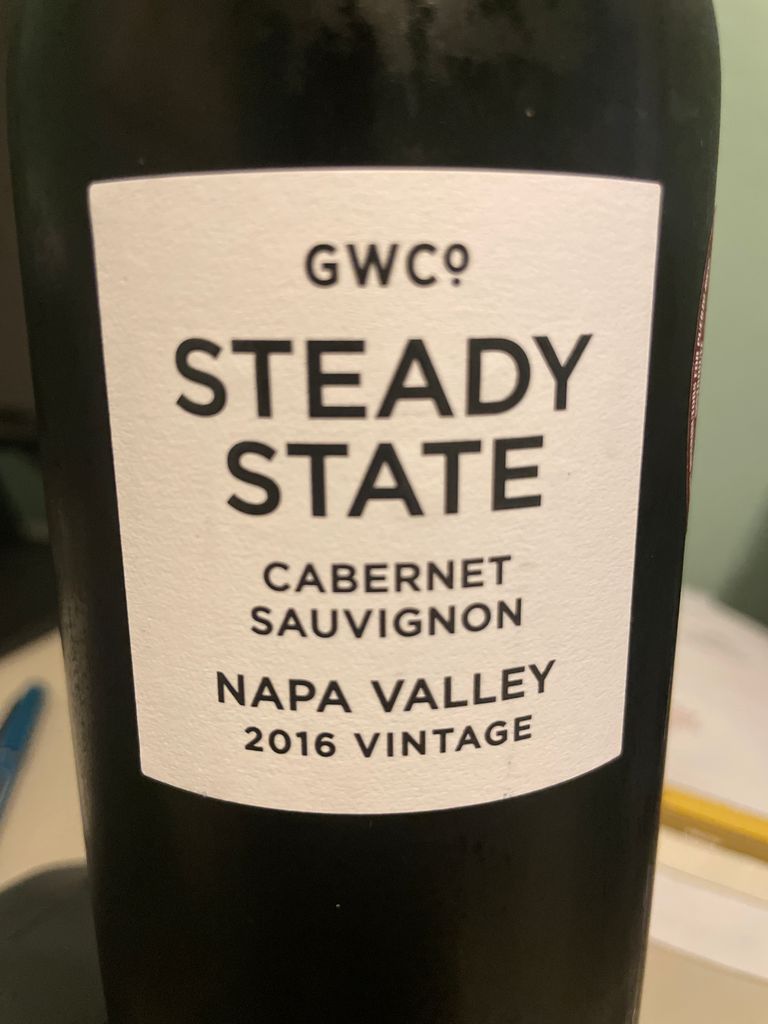2016 Grounded Wine Co. Cabernet Sauvignon Steady State, USA, California, Napa Valley - CellarTracker