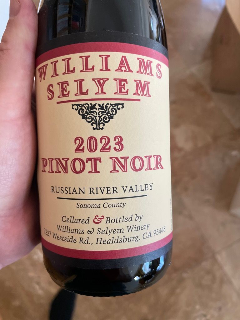 2023 Williams Selyem Pinot Noir Russian River Valley, USA, California ...