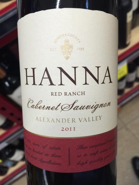 2011 Hanna Cabernet Sauvignon Red Ranch, USA, California, Sonoma County ...