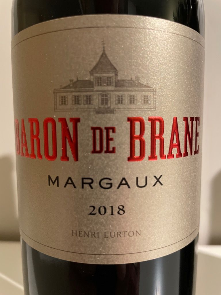 2018 Château Brane-Cantenac Le Baron de Brane, France, Bordeaux, Médoc, Margaux - CellarTracker