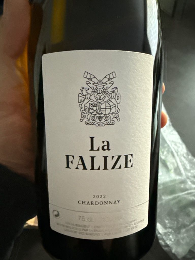 2023 La Falize Chardonnay, Belgium, Wallonie, Côtes de Sambre et Meuse ...