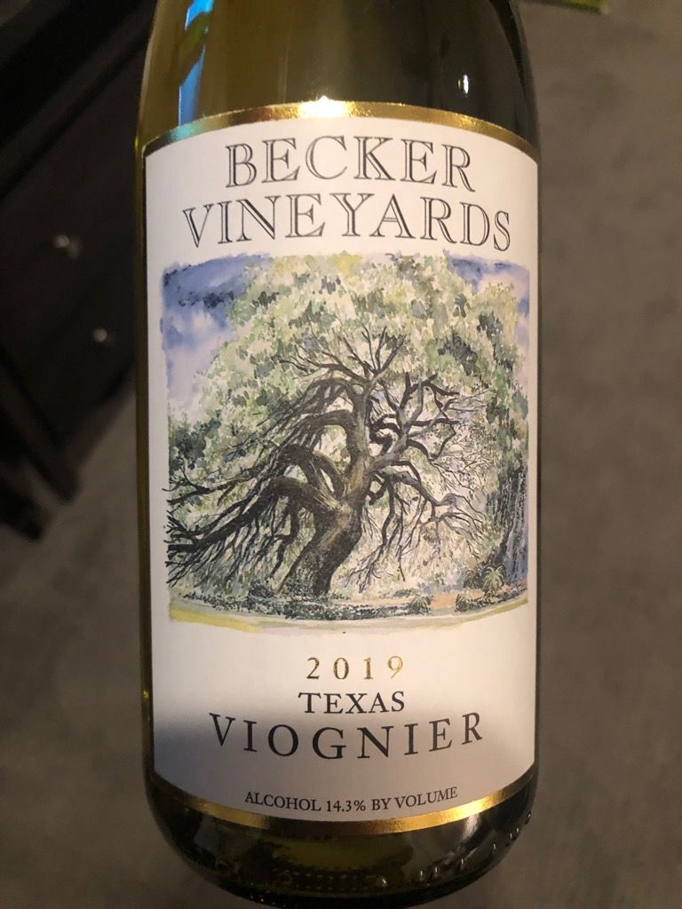 2019 Becker Vineyards Viognier, USA, Texas - CellarTracker